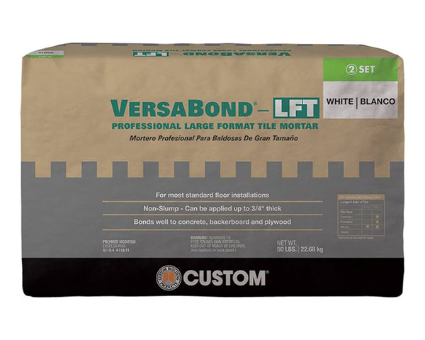 CUSTOM - VERSABOND-LFT PROFESSIONAL LARGE FORMAT TILE MORTAR, 50 LB BA ...